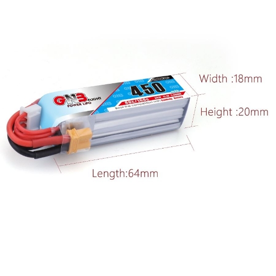 GNB 450mAh 3S 80C LiPo Battery (XT30) | HobbyRC UK