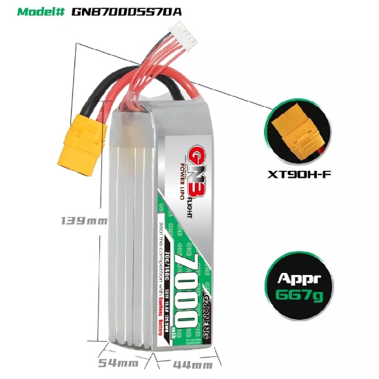 GNB 7000mah 5S 70C LiPo Battery (XT90) | HobbyRC UK